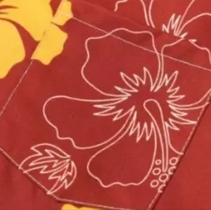 None | Tops | Red Hibiscus Print Hawaiian Shirt | Poshmark